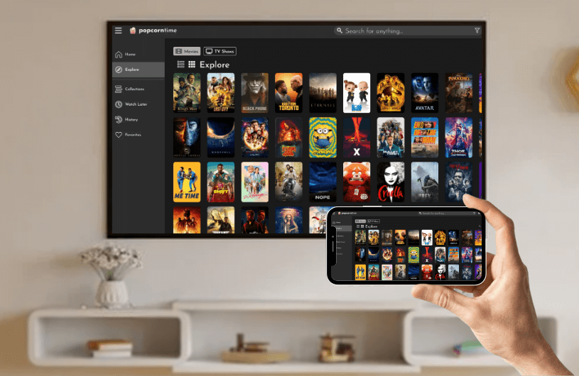 Popcorn time smart tv store
